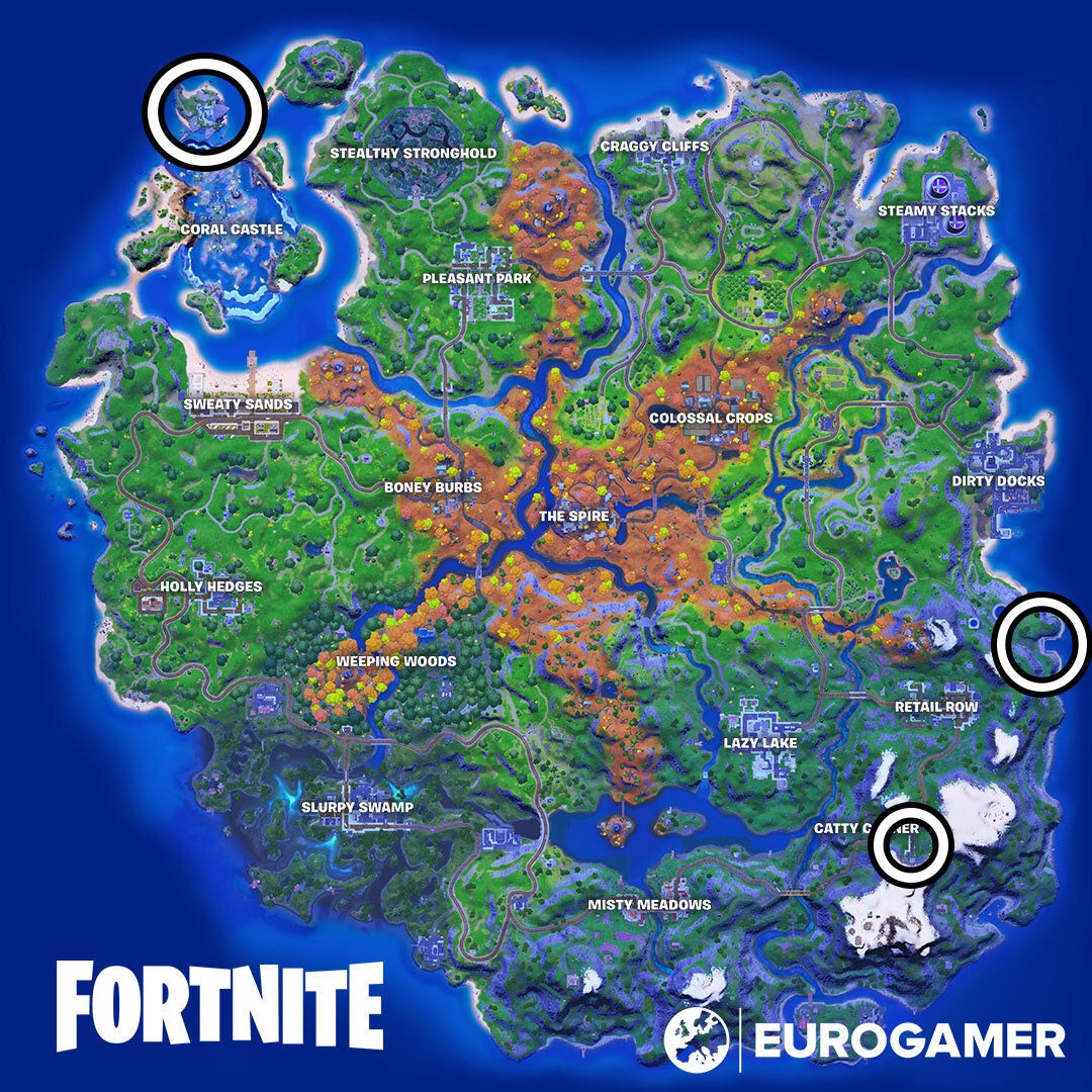 Fortnite - Ghost and Shadow ruins locations: Where to visit for the ...