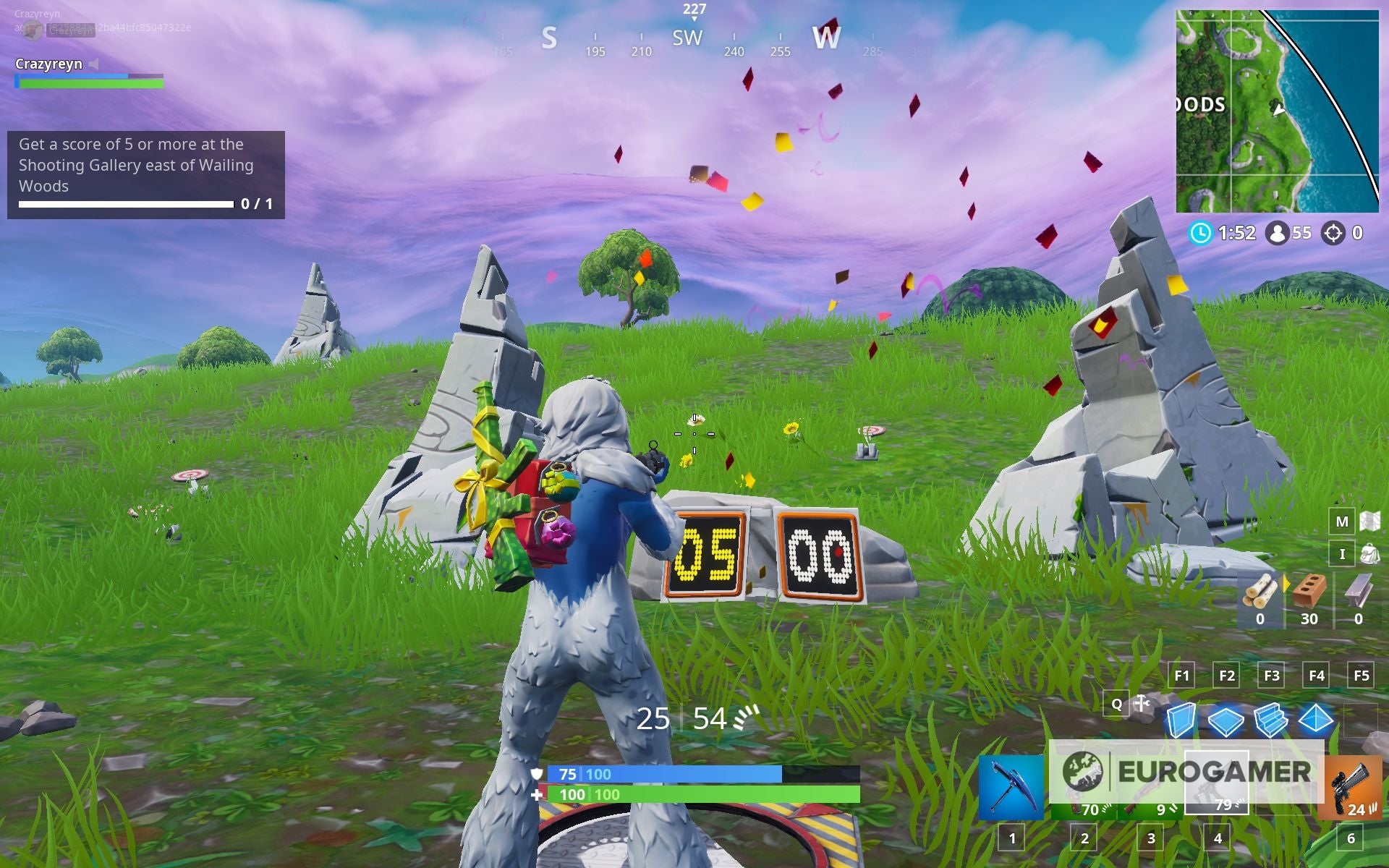 Fortnite Shooting Gallery locations - Where to shoot targets east of ...