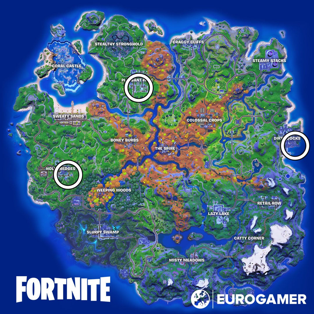 Fortnite Soccer character locations and where to score a goal with the ...