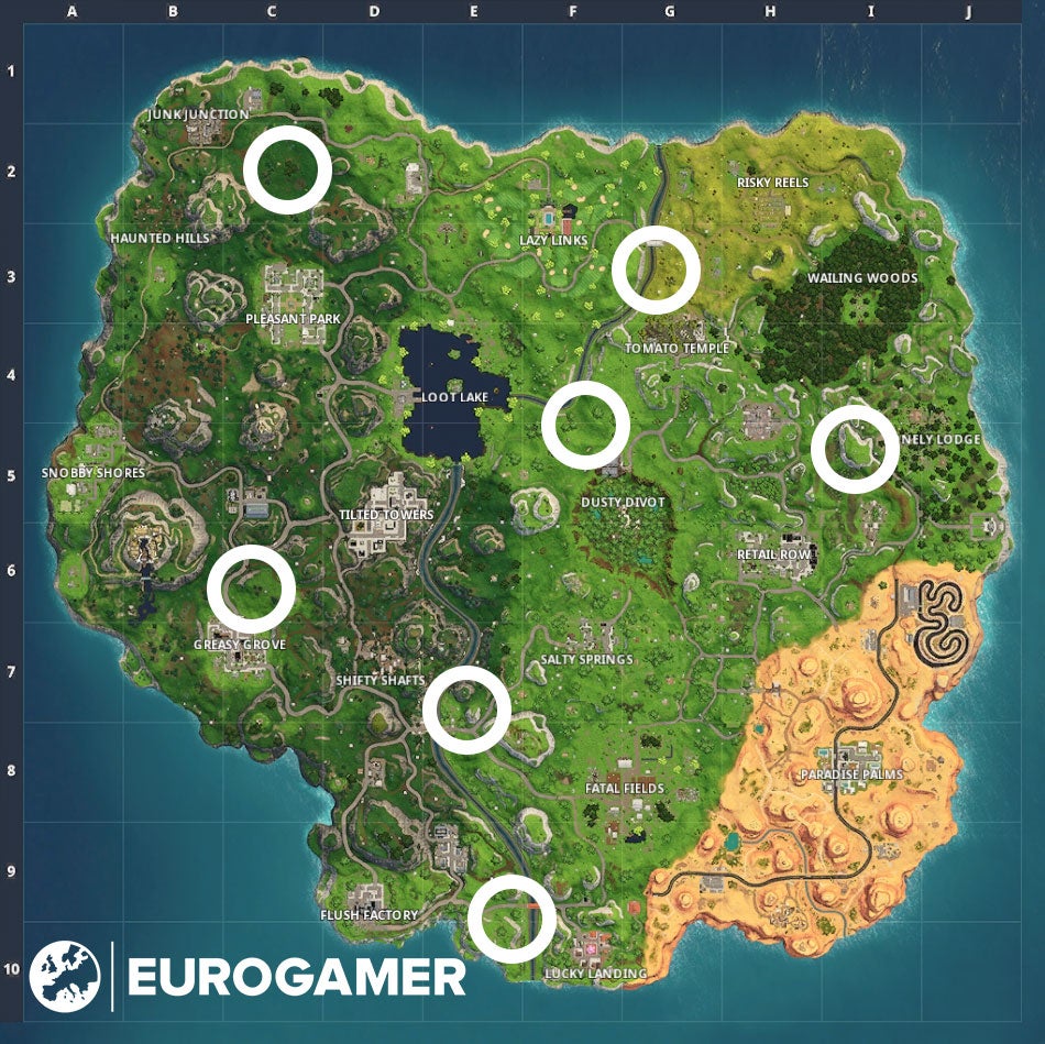 Fortnite Stone Head locations, and where the Stone Heads are looking ...
