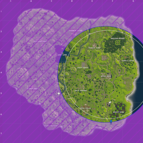 Fortnite - Como visitar o centro de diferentes Círculos de Tempestade ...