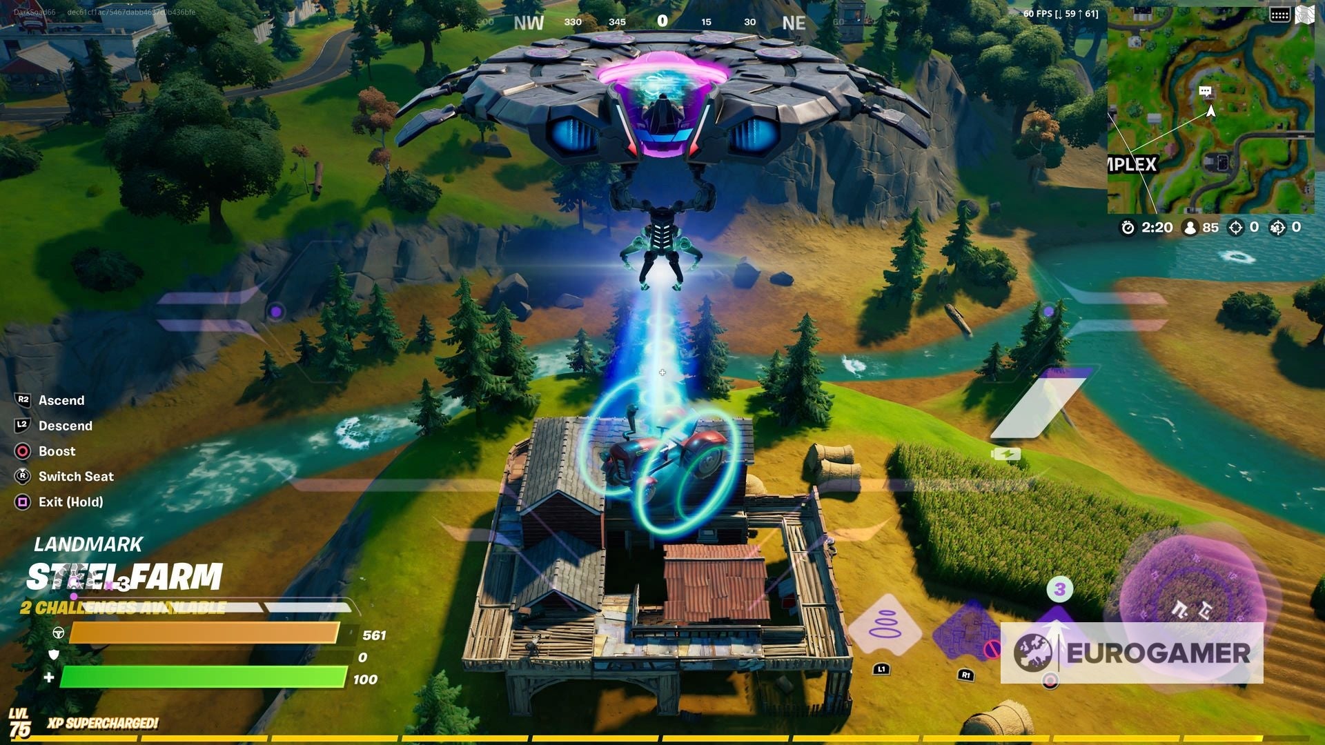Fortnite: How to use the Grab-itron or Saucer's tractor beam to deliver ...