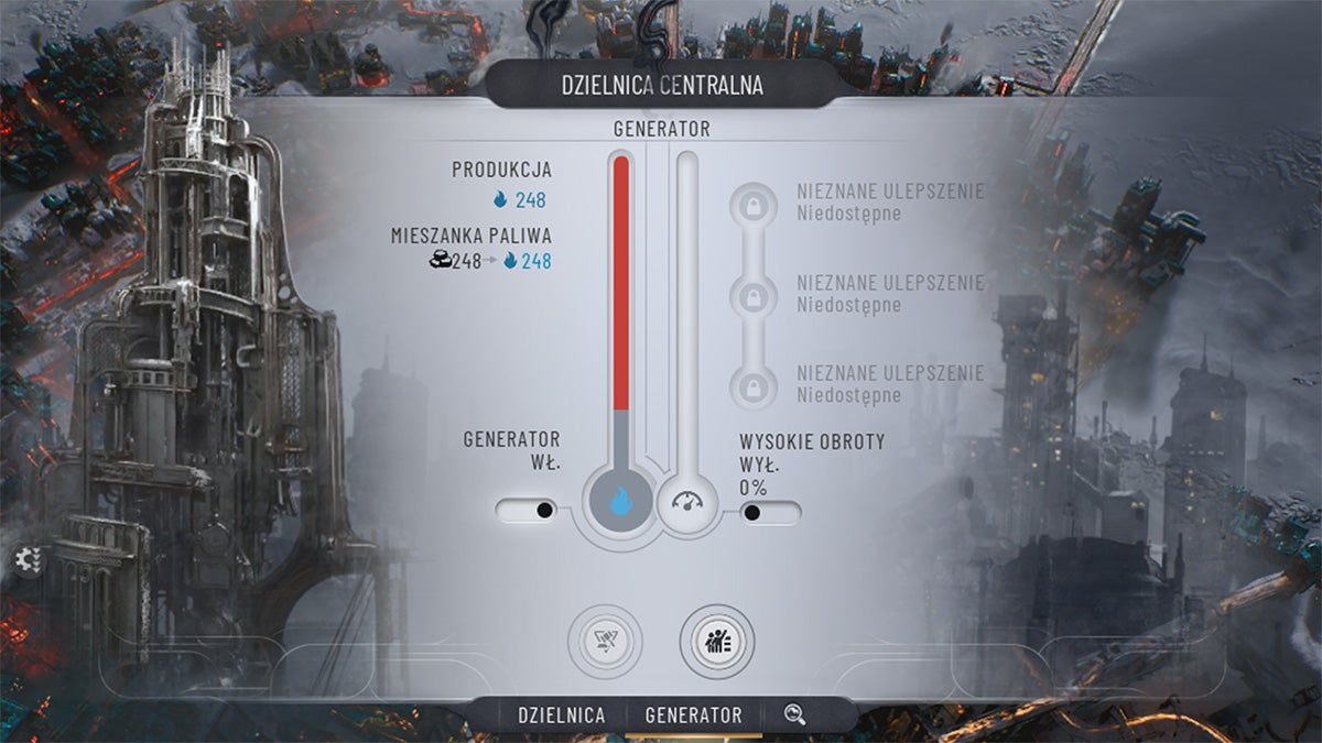 Frostpunk 2 – generator, jak włączyć, utrzymywanie ciepła | Eurogamer.pl