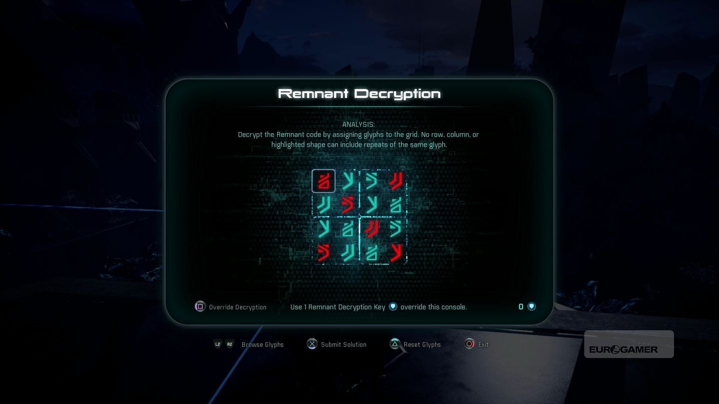 Mass Effect Andromeda - Remnant Decryption puzzle solutions, all Monolith and Vault solutions ...