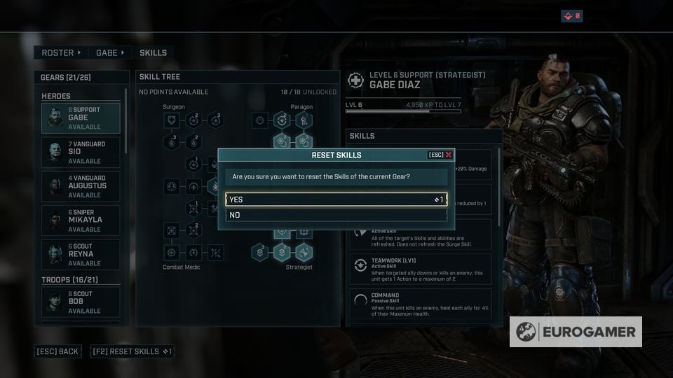 Gears Tactics best skills and build recommendations for Support ...