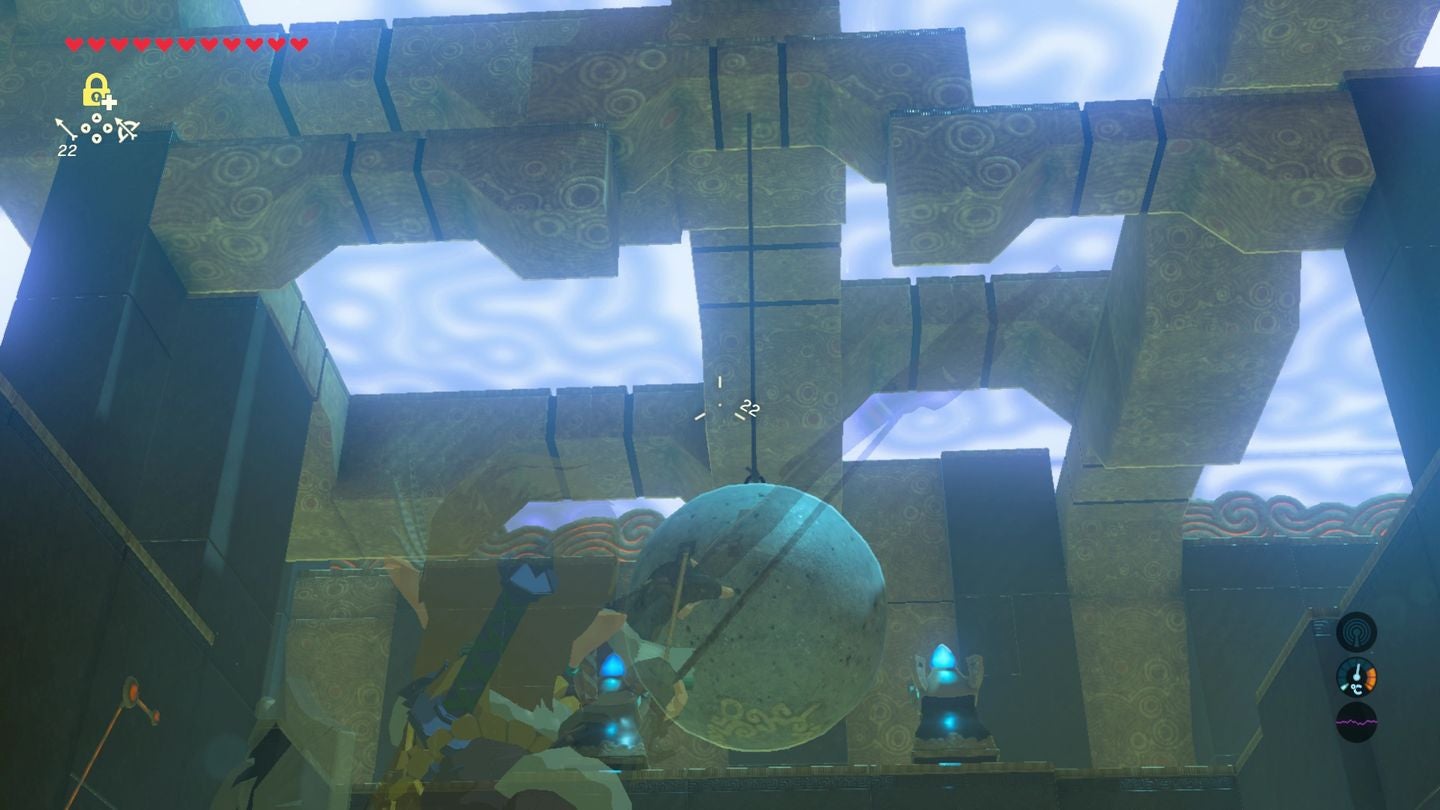 Zelda - Gee Ha'rah, snowball rolling gate puzzle and Tandem solution in ...