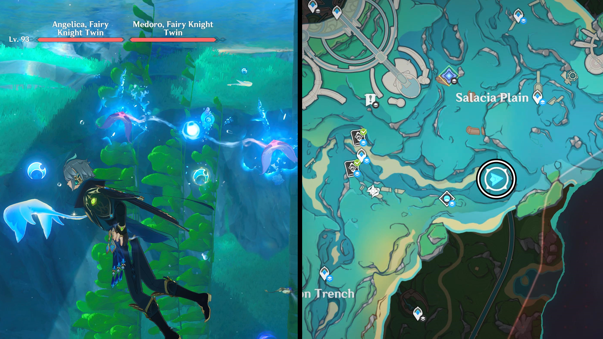 Genshin Impact Swimming and Diving, including diving spots, underwater ...