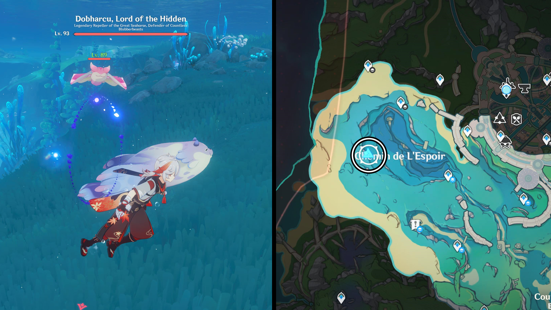 Genshin Impact Swimming and Diving, including diving spots, underwater ...