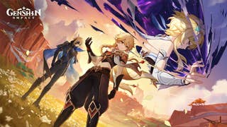 Artwork that promotes the Genshin Impact 5.7 release date. The update brings with it new Banners and events.