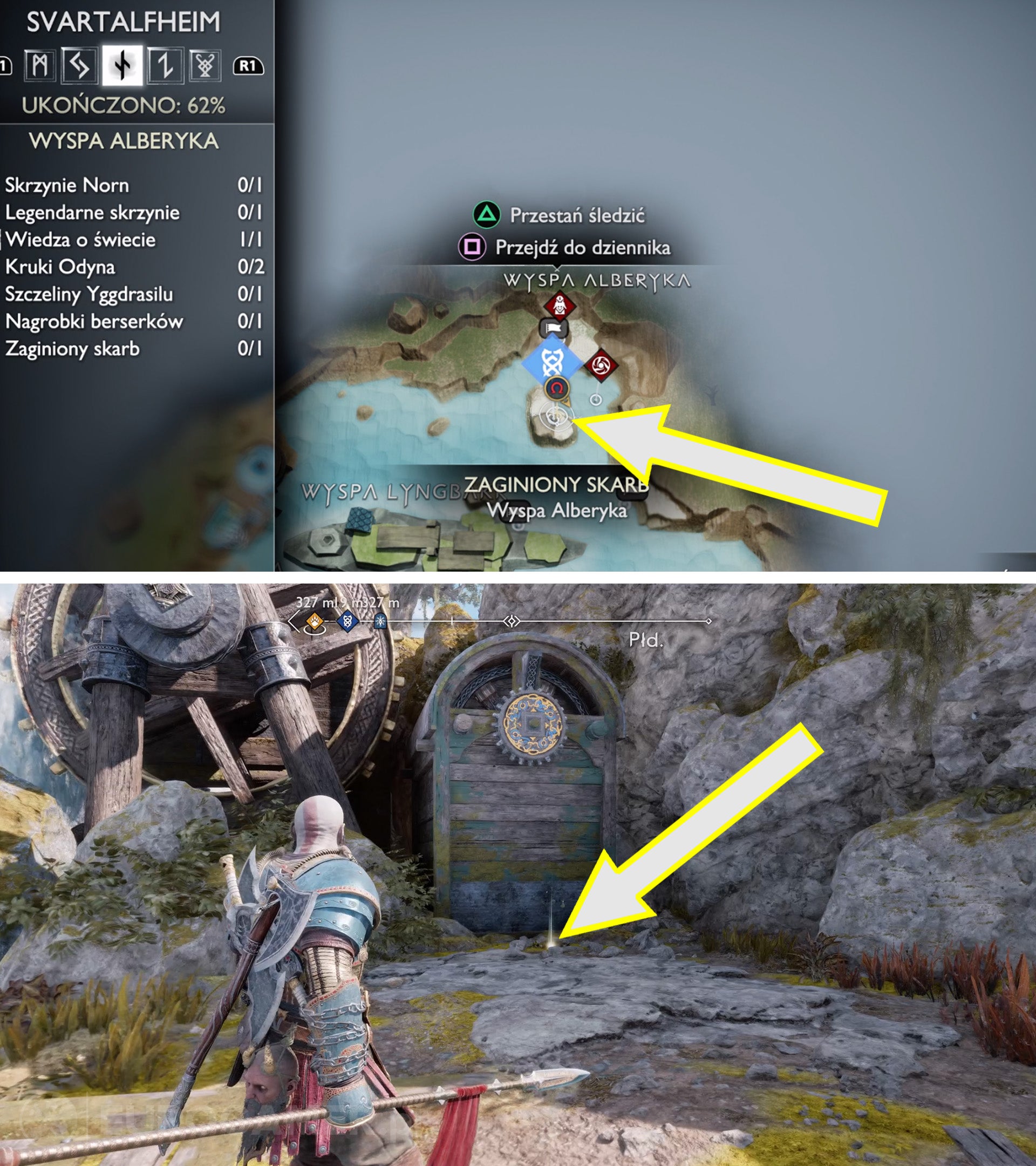 God of War Ragnarok - mapa skarbów: na brzegu | Eurogamer.pl