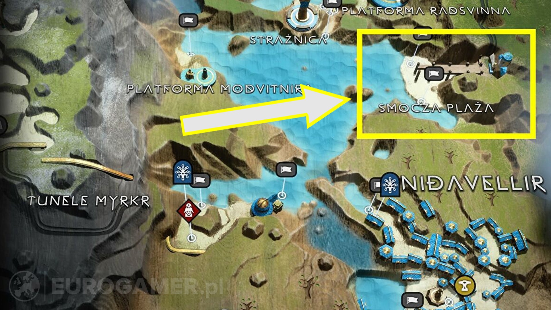 God of War Ragnarok - mapa skarbów: na brzegu | Eurogamer.pl
