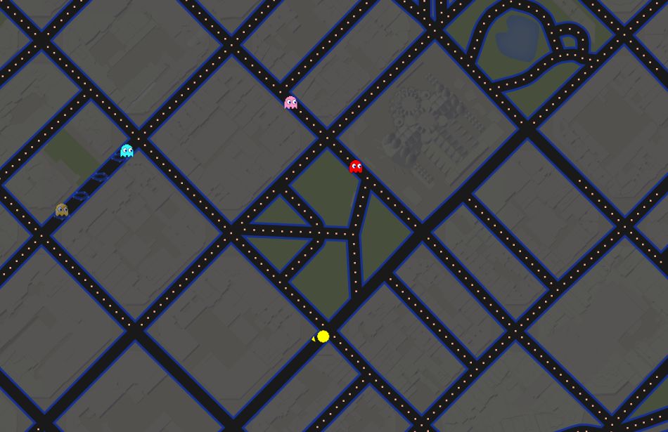 Pac-Man invades the streets of Google Maps | VG247