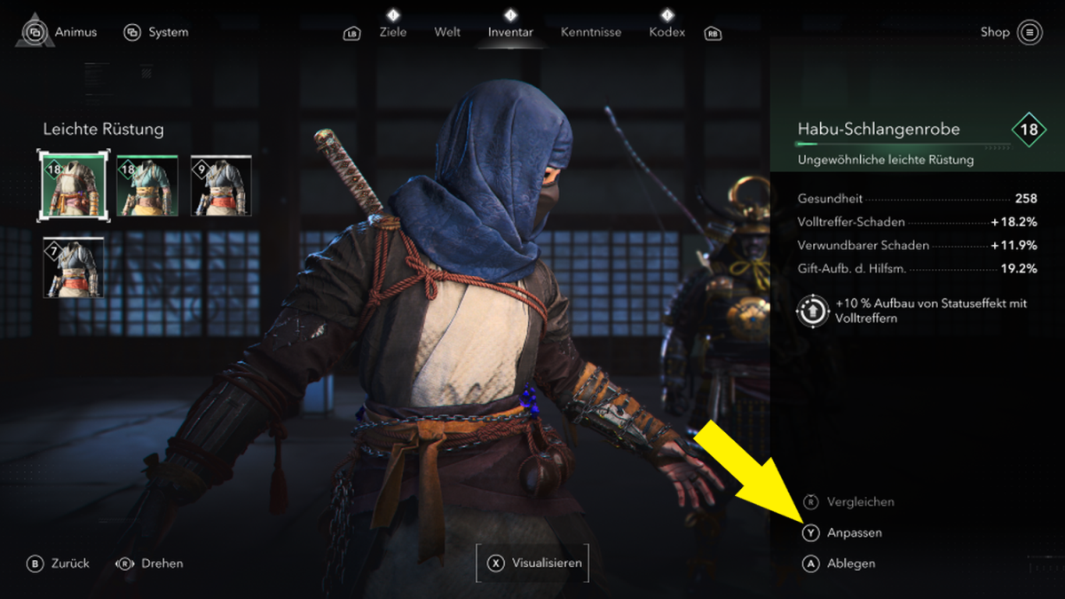 Assassin's Creed Shadows: Transmog und wie man die Ausrüstung optisch ...