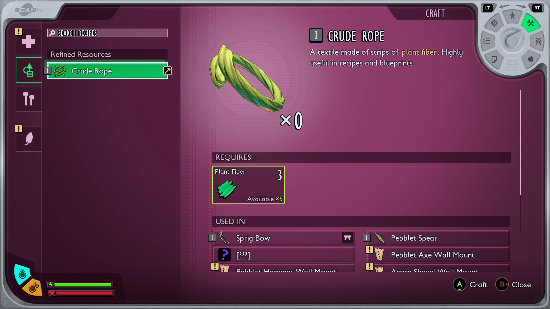 How to get Crude Rope and craft a Pebblet Spear in Grounded 2 | Rock ...