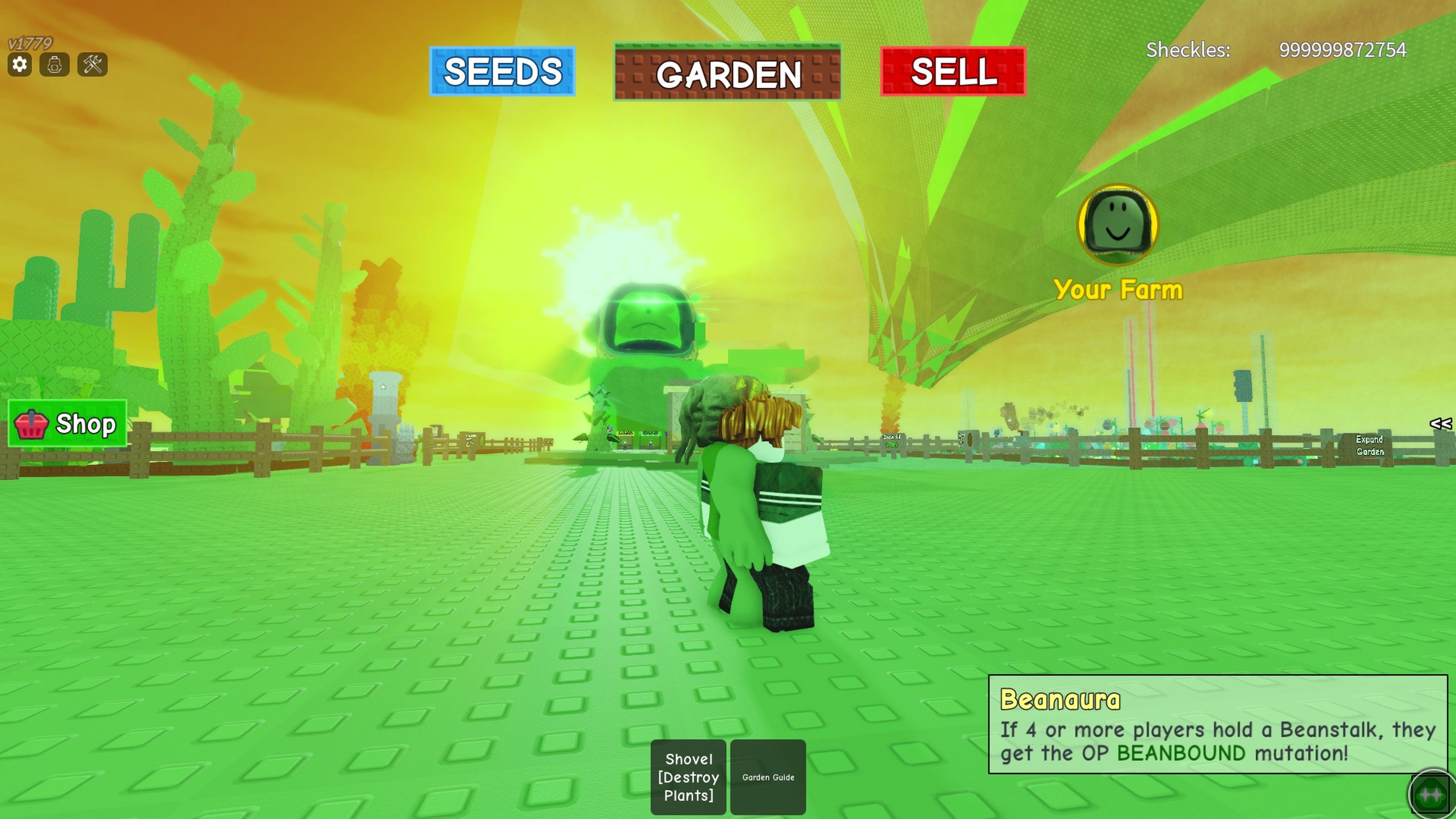 Grow a Garden Beanbound mutation and Beanaura | Eurogamer.net