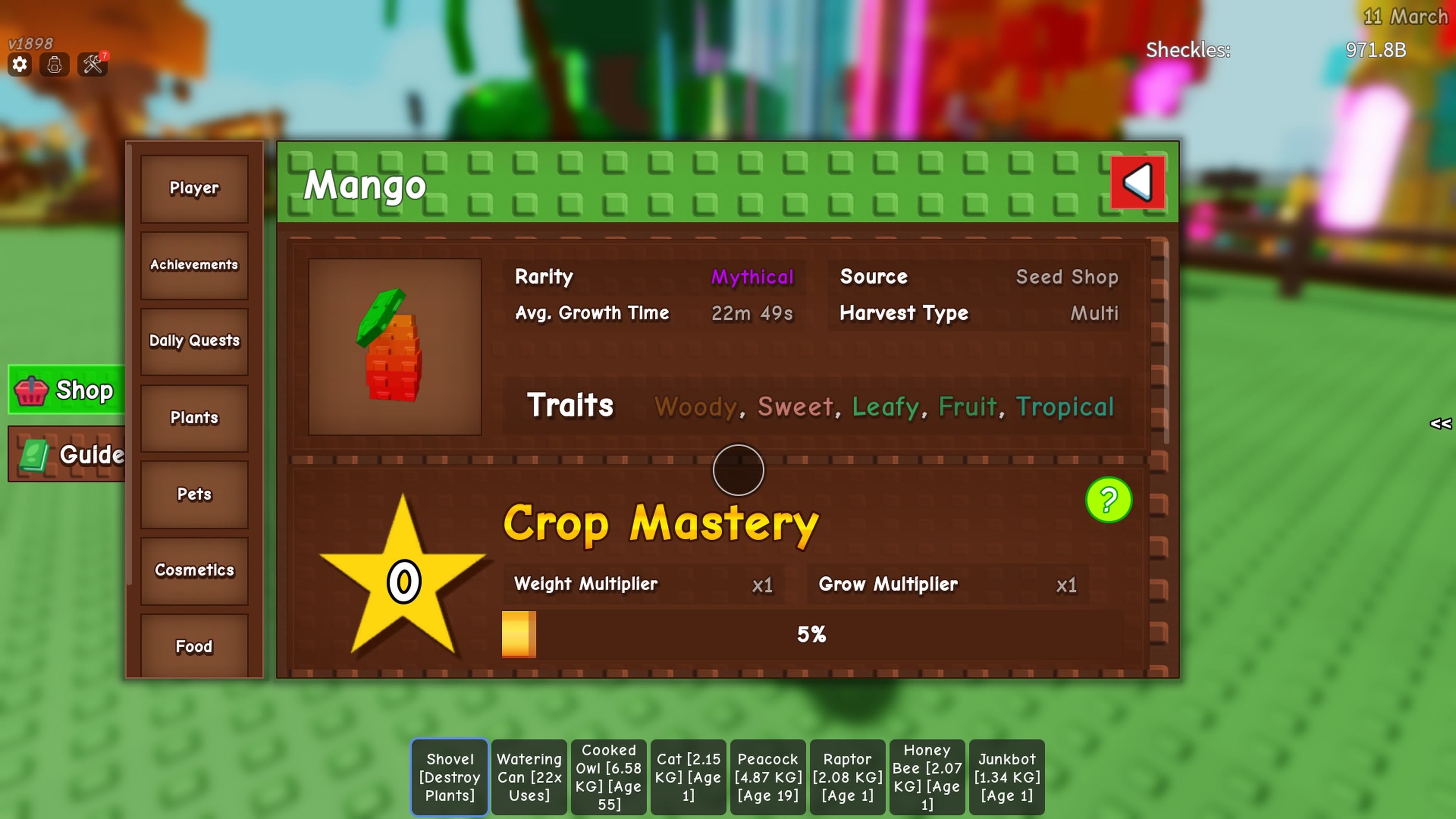 Crop Mastery in Grow a Garden explained | Eurogamer.net