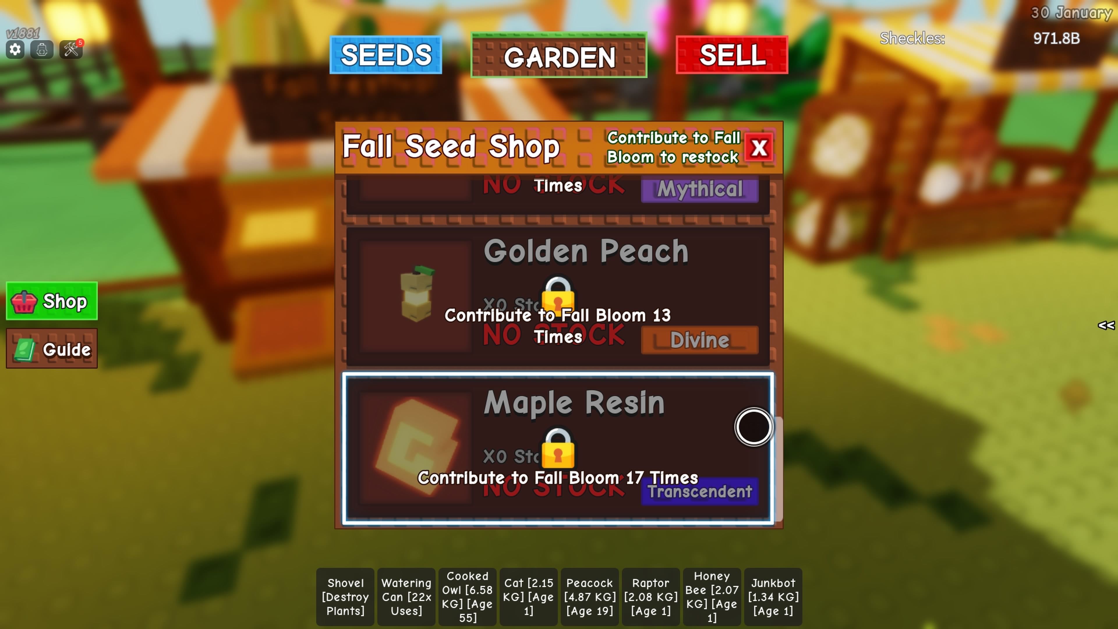 Grow a Garden Maple Resin: How to get, and sell value | Eurogamer.net