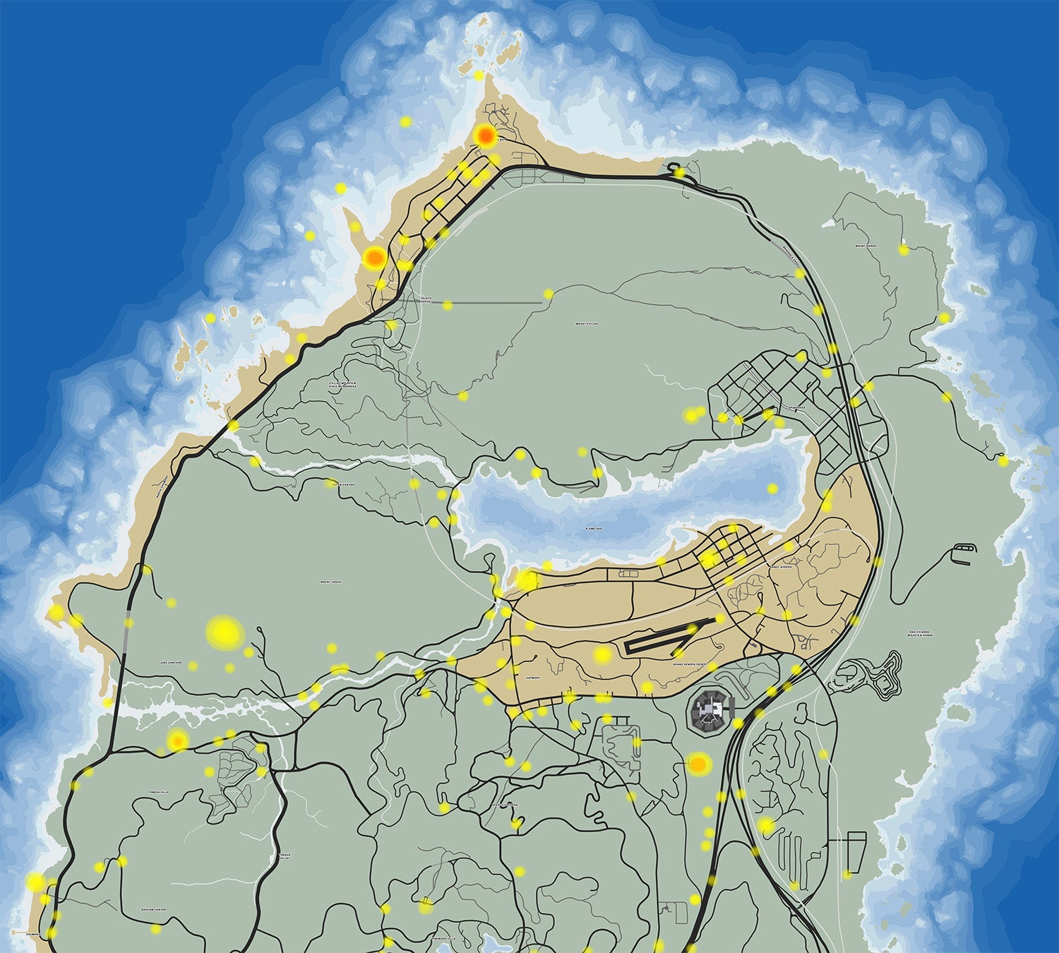 Gta 5 Online Map How To Install Satellite View Map With Colorful Blips