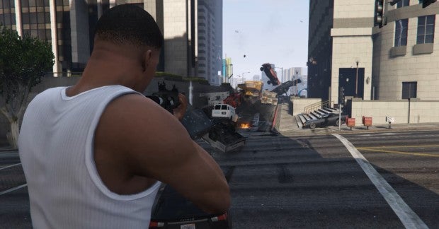 GTA V Vehicle Cannon Mod Adds A Gun That Fires Cars | Rock Paper Shotgun