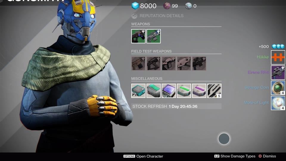 Destiny: the best locations for Gunsmith Field Tests | VG247