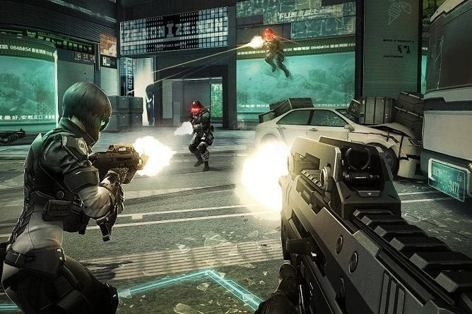 Here's our first look at the Ghost in the Shell first-person shooter ...