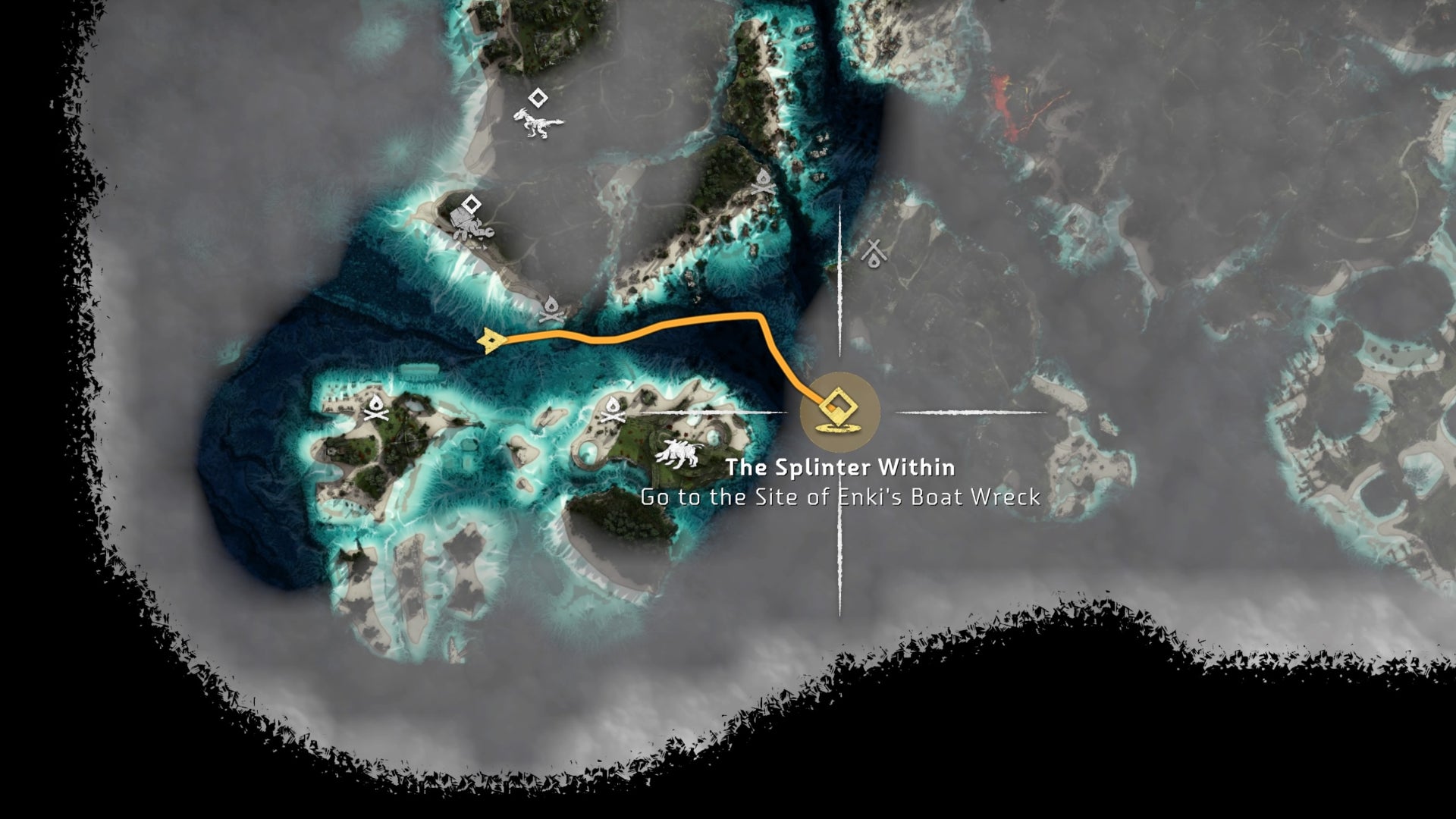 Horizon Forbidden West Burning Shores The Splinter Within walkthrough ...