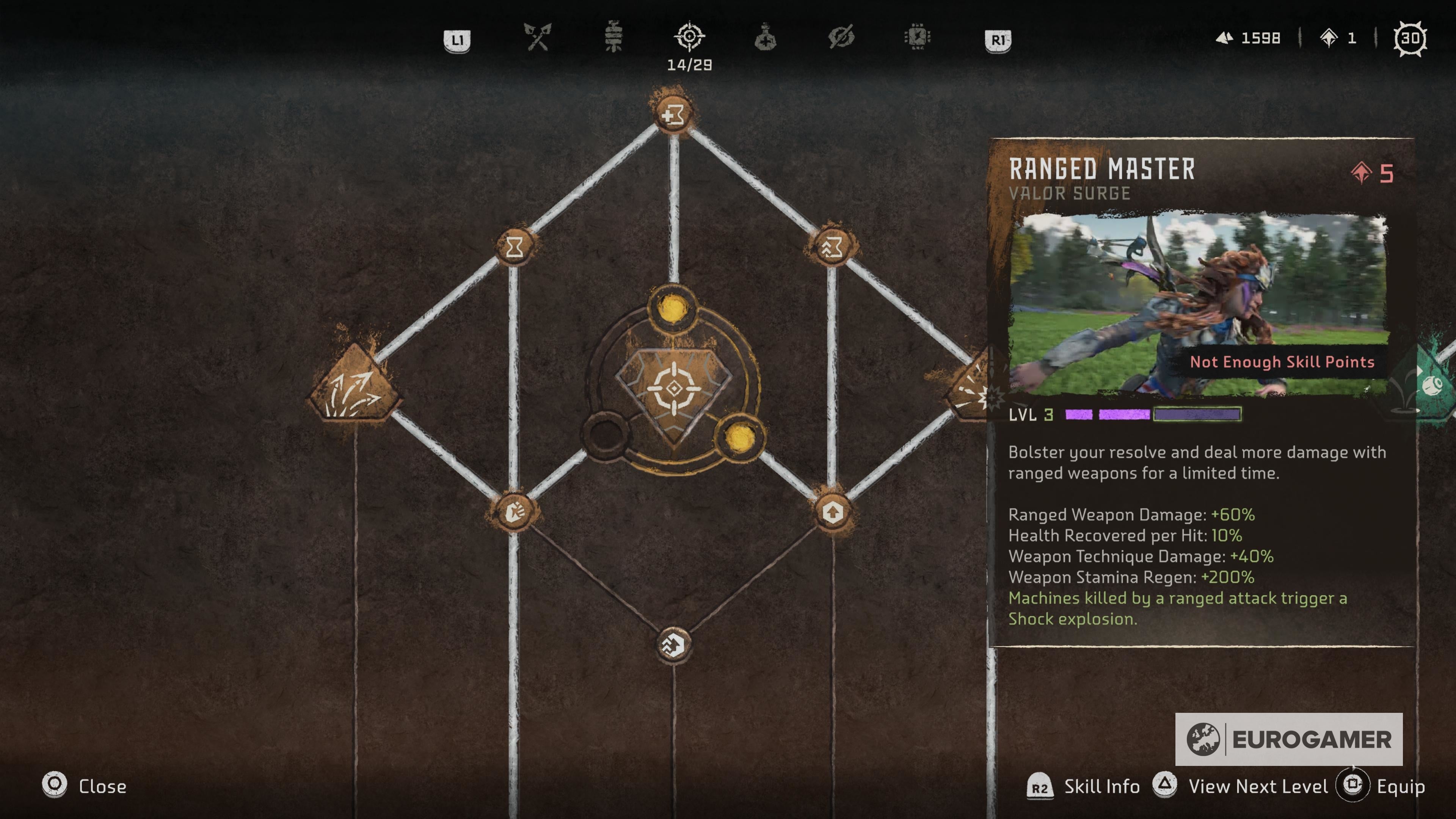 Horizon Forbidden West levelling explained: How to get XP fast, use ...