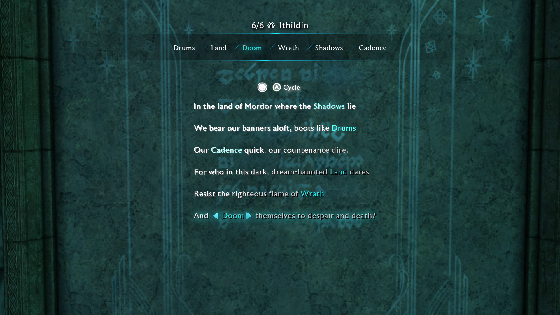 Shadow of War Ithildin Door poem solutions - Ithildin fragments, how to ...