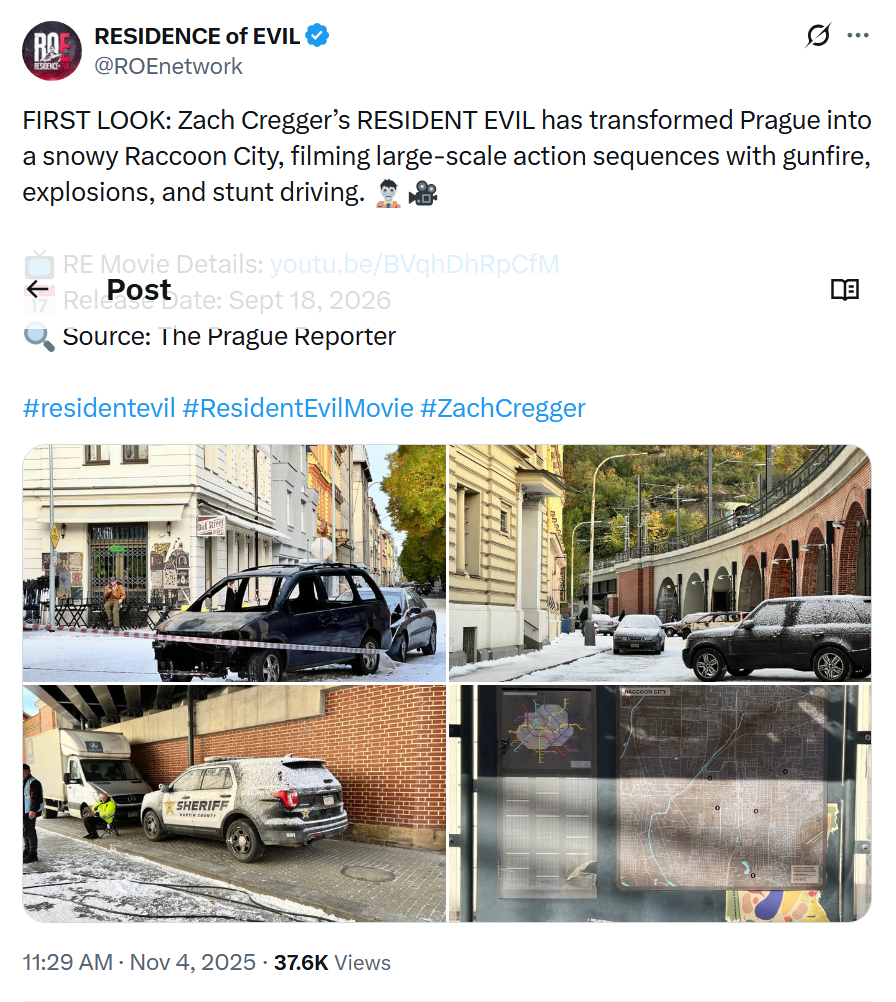 Snowy Resident Evil film set photos give credence to major plot leak ...