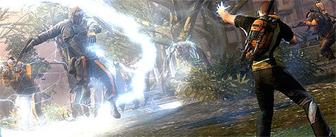 inFamous 2 gameplay shot off-screen at CES | VG247