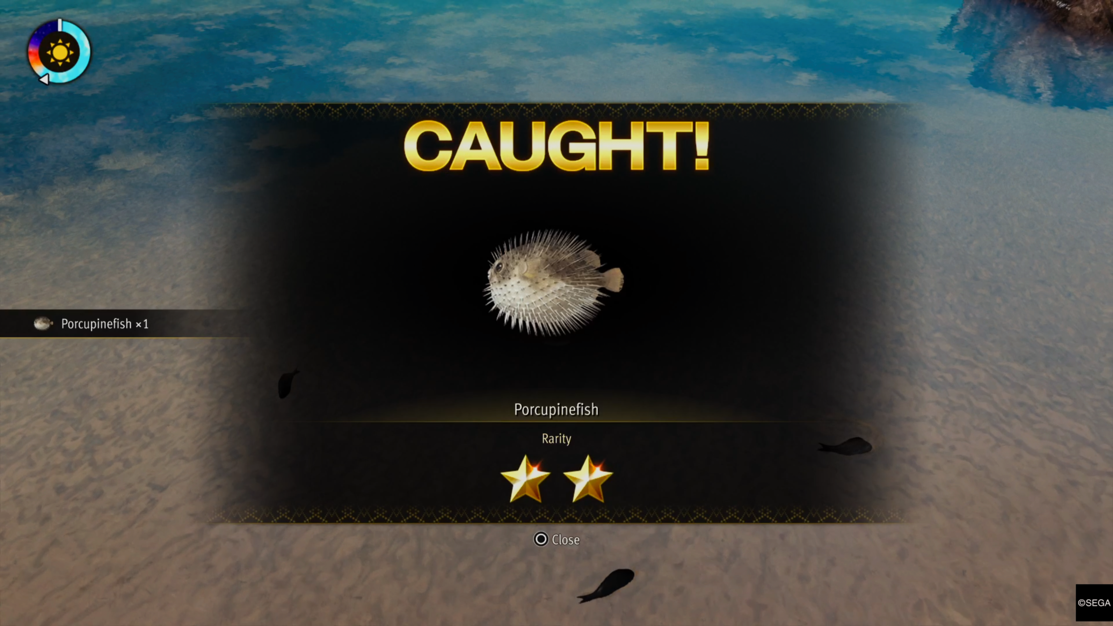 Fishing and every fish listed in Like A Dragon Infinite Wealth Dondoko ...