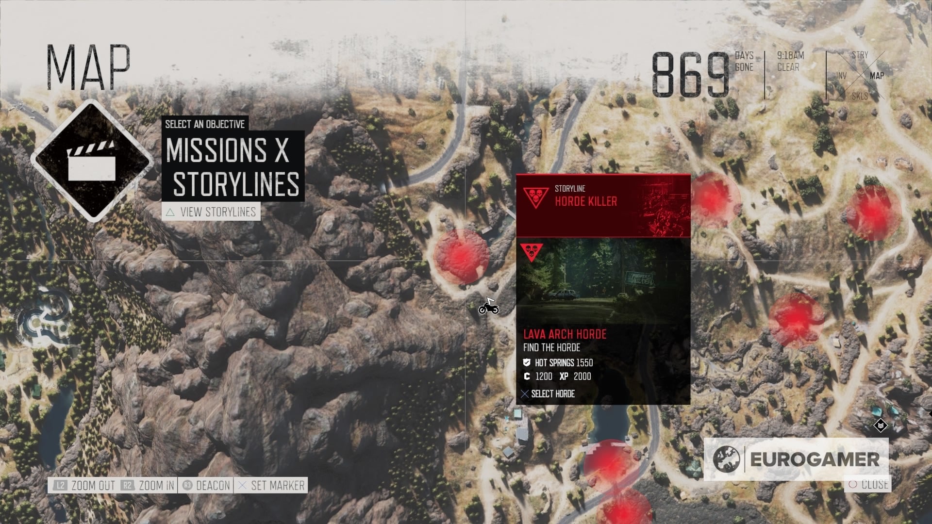 Days Gone Horde locations list, maps and tips to take down a Horde ...