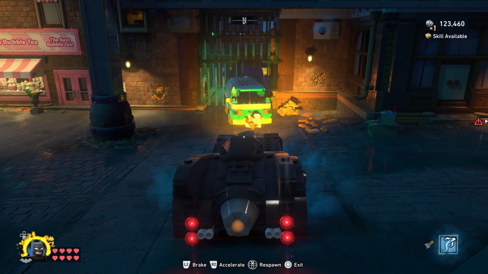 Old Gotham North Riddler puzzle solutions in Lego Batman Legacy of the ...