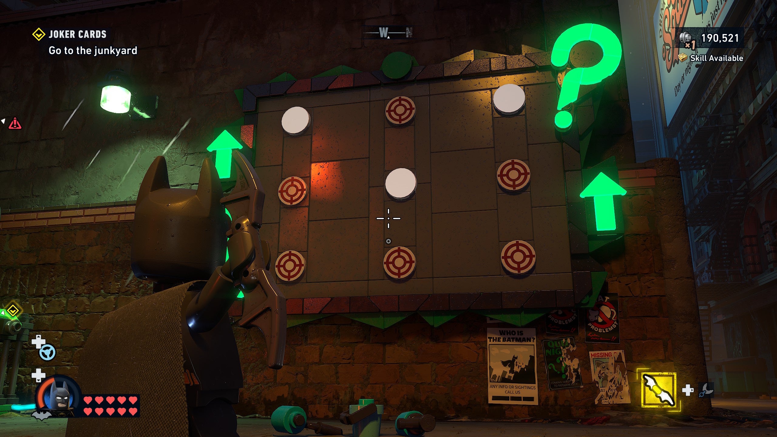 Lego Batman: Old Gotham South Riddler puzzle locations and solutions ...
