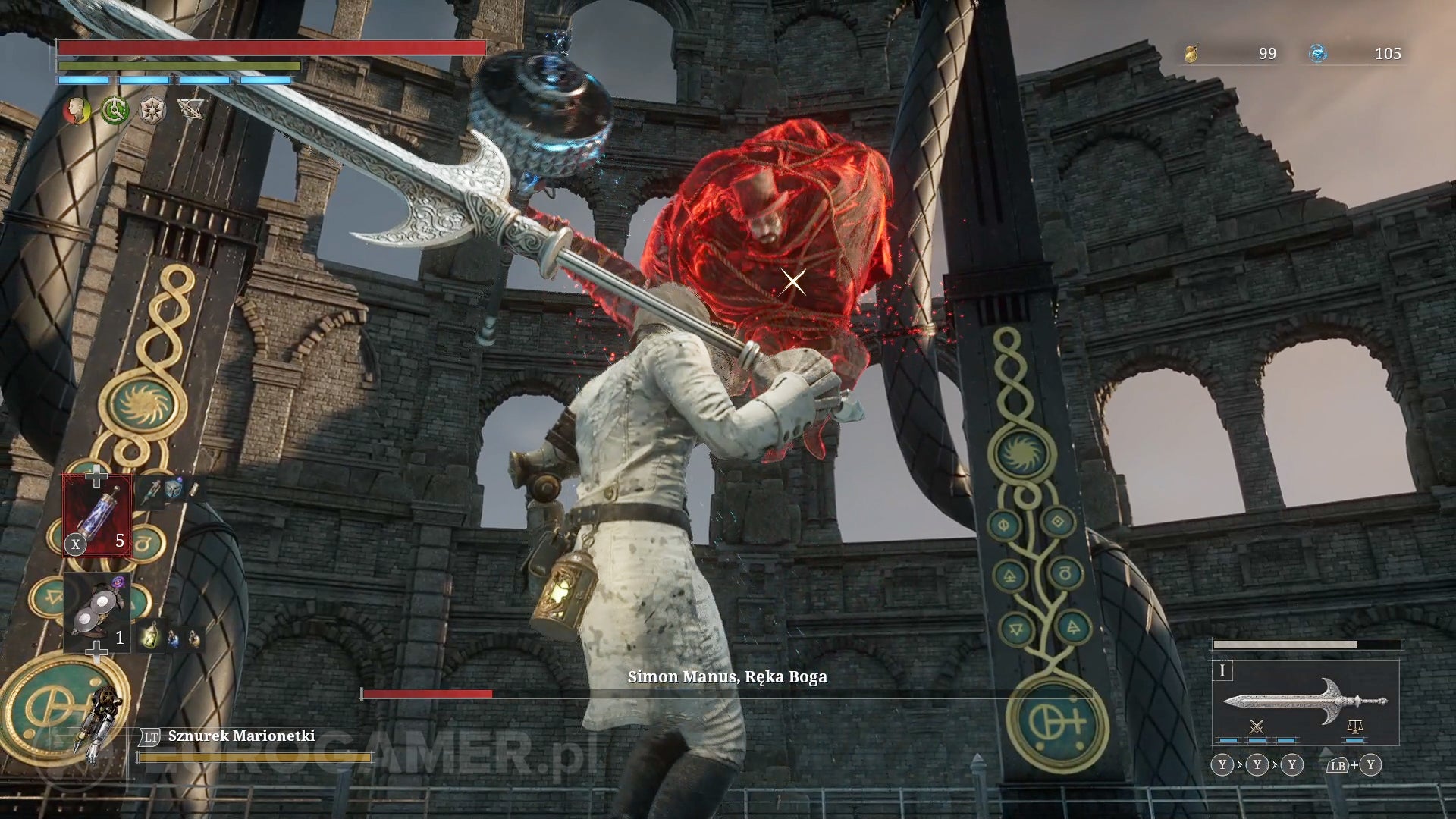 Lies of P - Simon Manus, Ręka Boga: walka z bossem | Eurogamer.pl