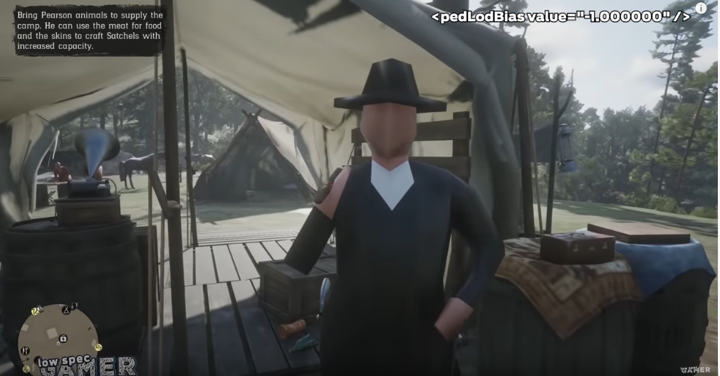 Red Dead Redemption 2 on its lowest PC settings is a faceless polygonal ...
