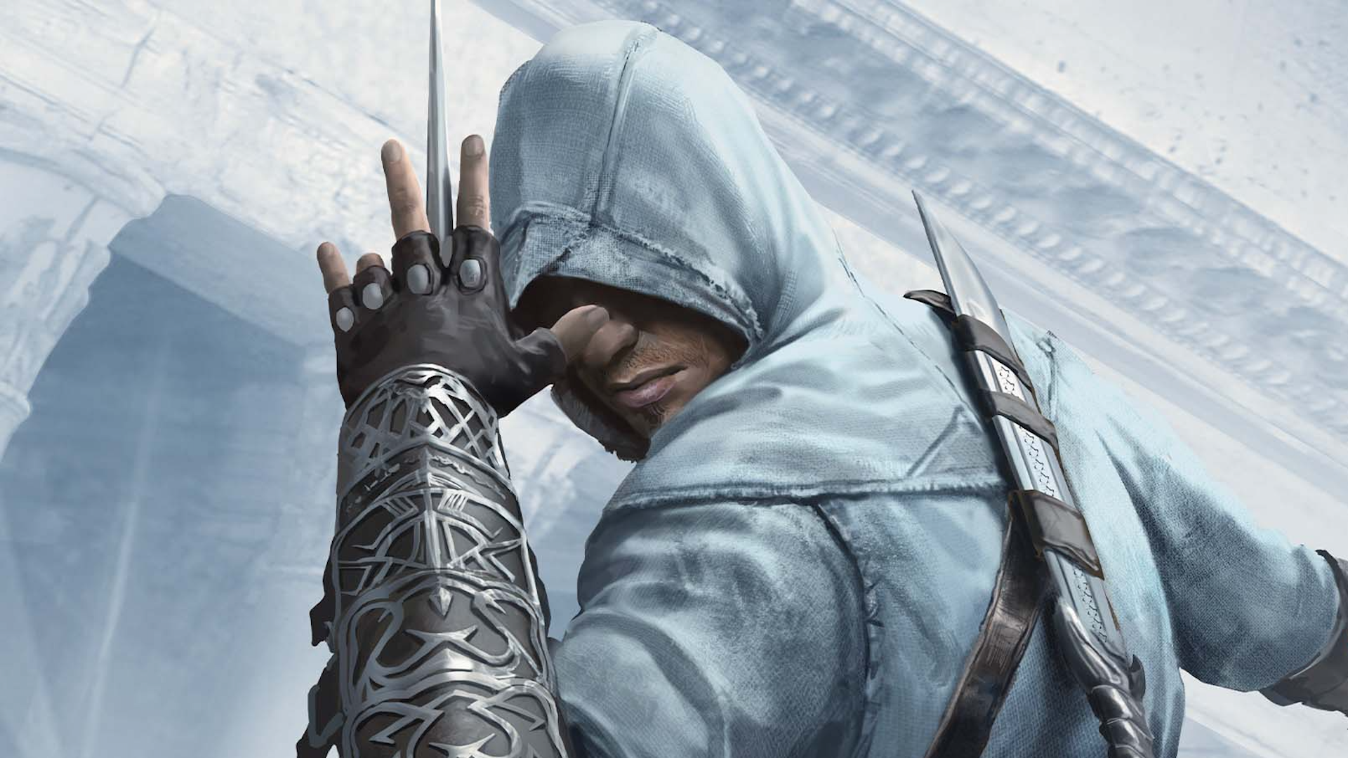 Assassins Creed Altair Face Altair Ibn LaʼAhad Assassin's Creed White