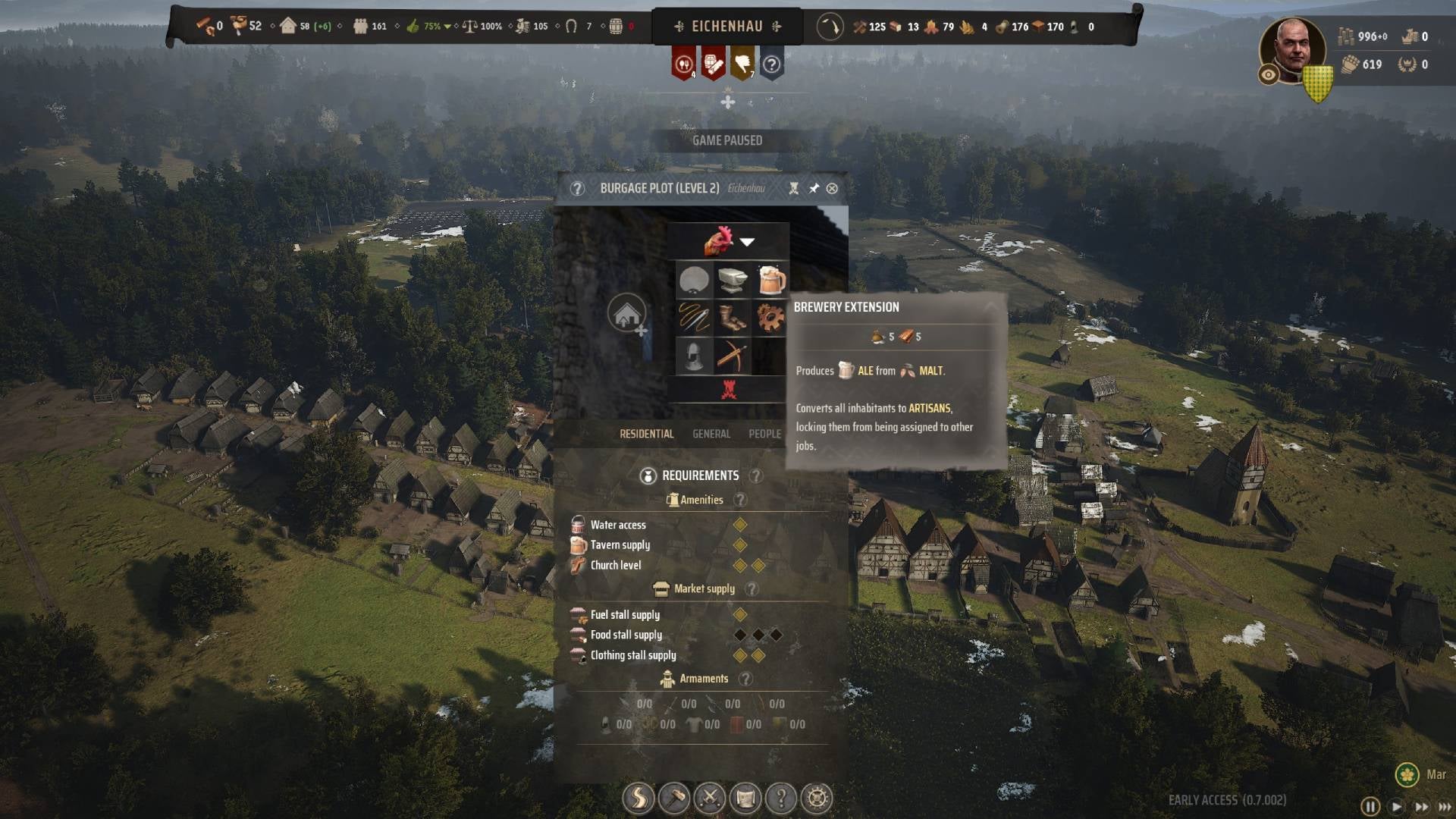 How to level up Burgage Plots in Manor Lords | Eurogamer.net