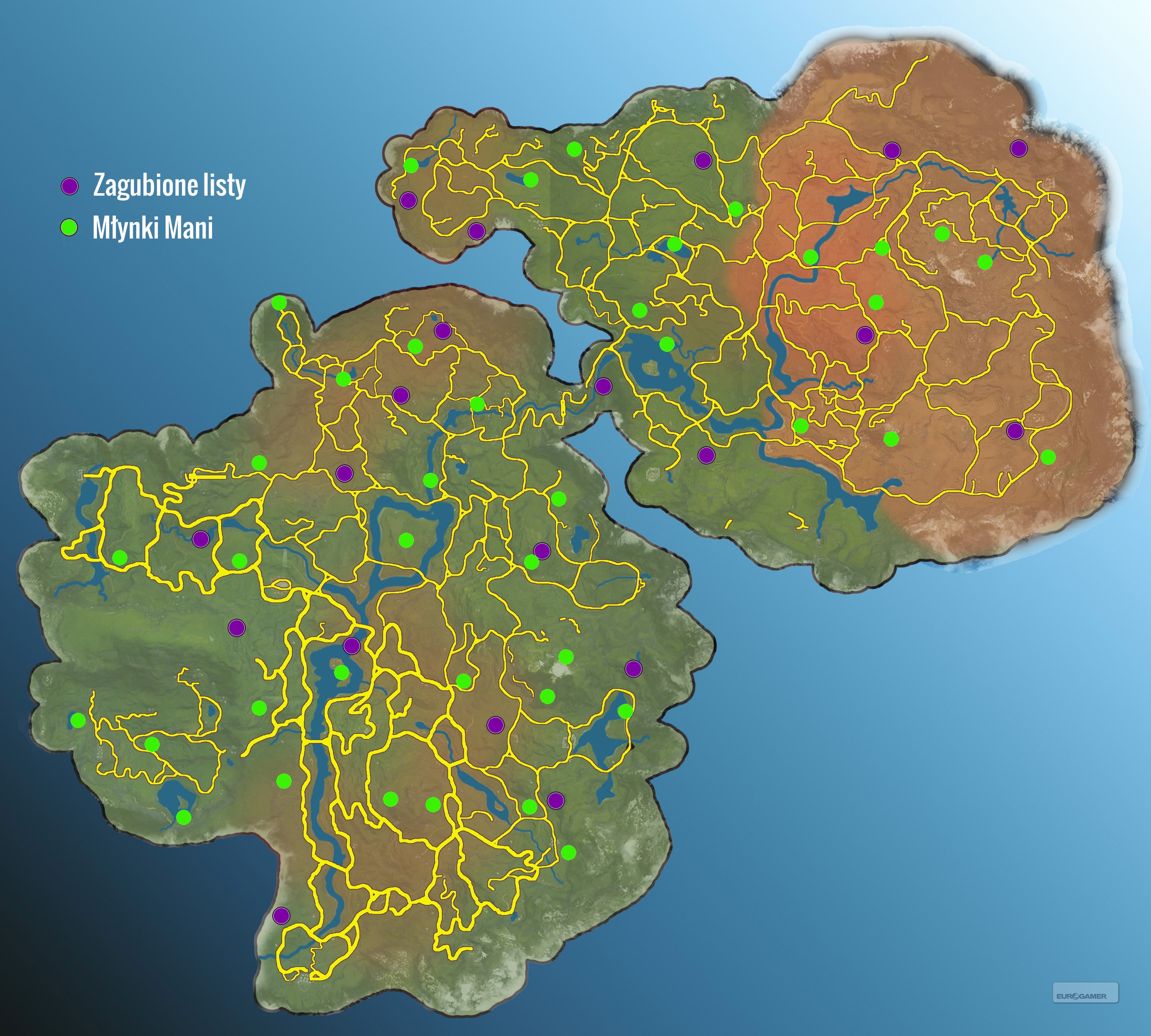 Far Cry 4 - Mapa: Zagubione listy i Młynki Mani | Eurogamer.pl