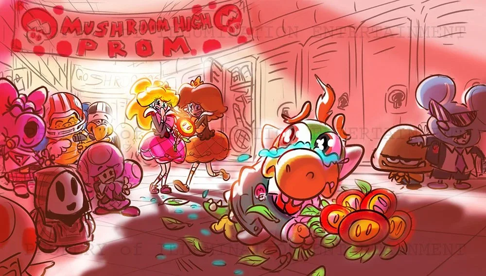 Super Mario Bros. Movie concept art shows Daisy, Birdo, Toadsworth ...