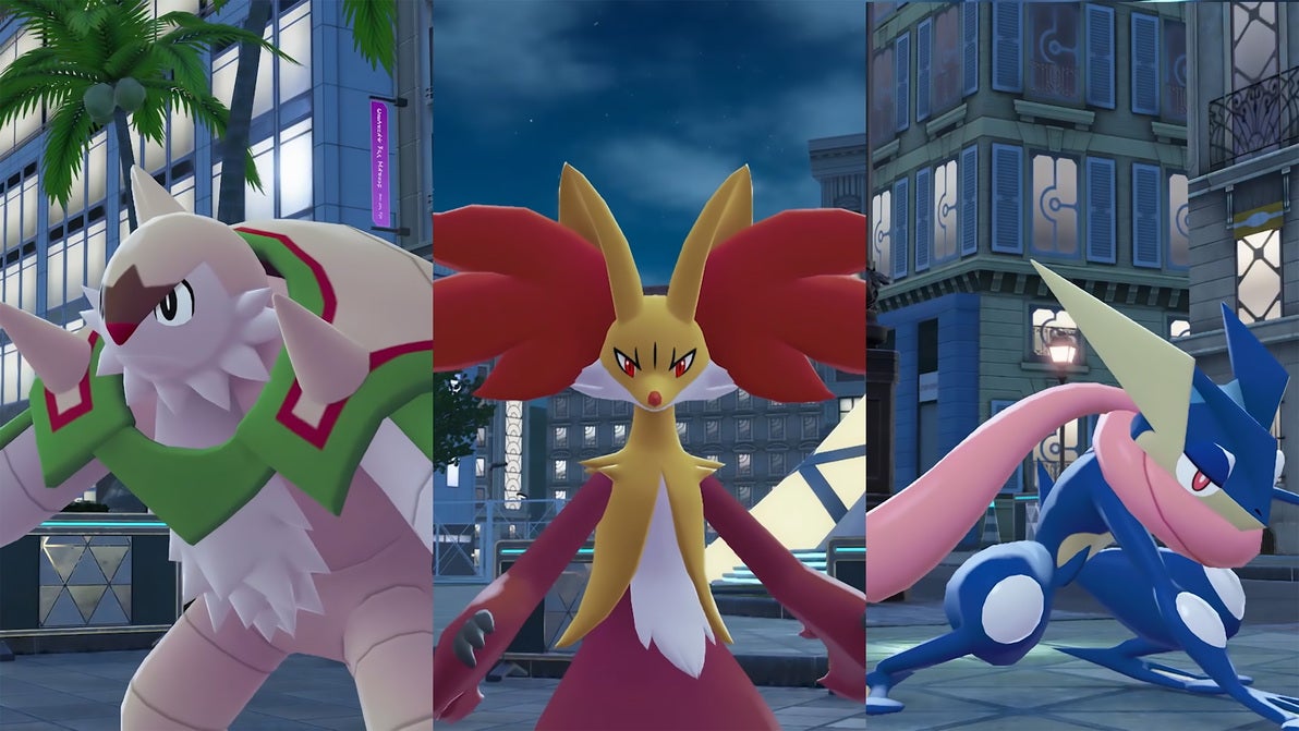 Mega Chesnaught, Mega Delphox e Mega Greninja em Pokémon Legends Z-A ...