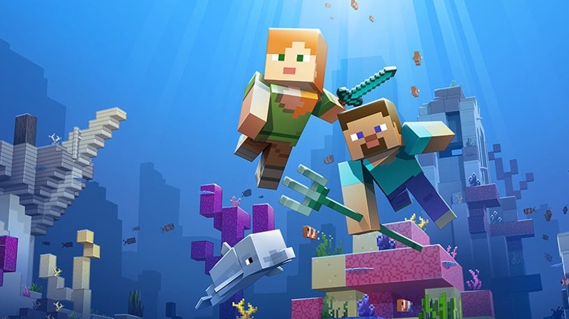 Minecraft s ocean expanding Update Aquatic is out now on Xbox One and PC Eurogamer