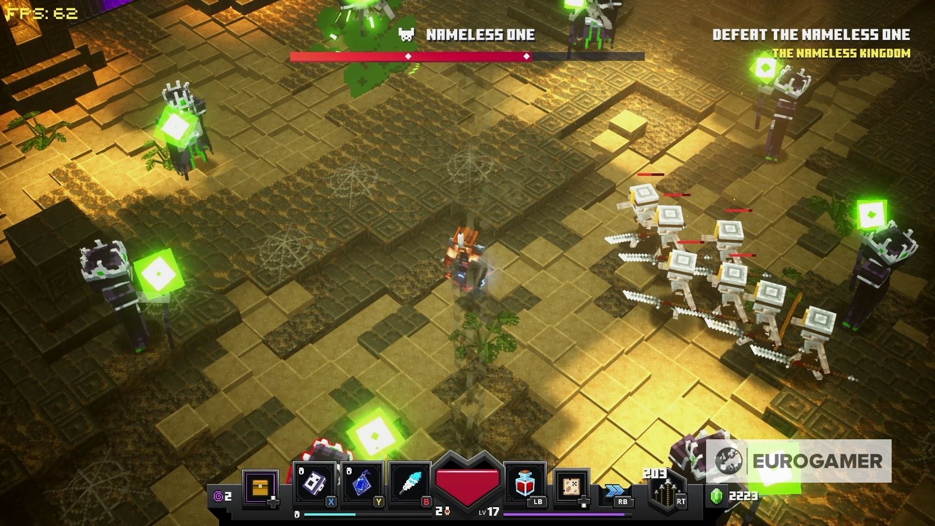 Minecraft Dungeons The Nameless One strategy | Eurogamer.net