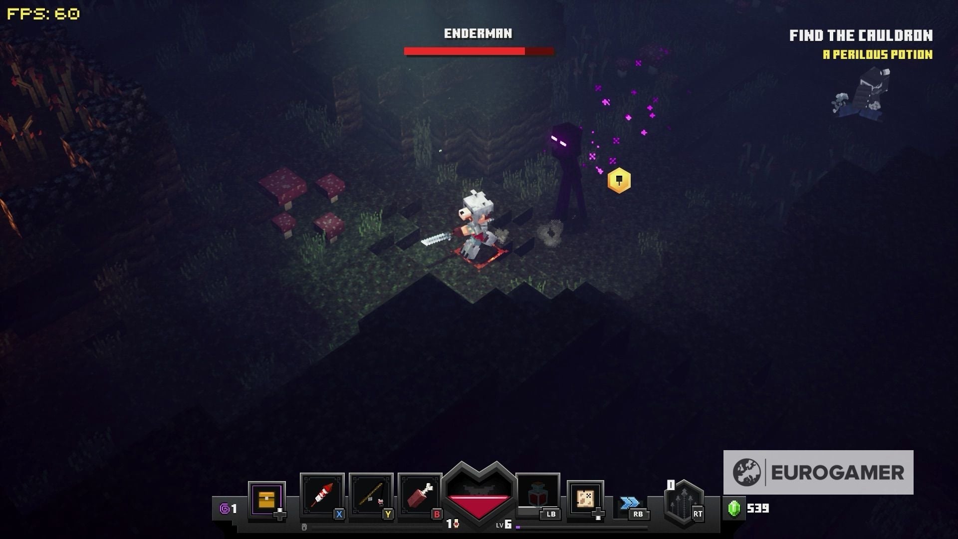 Minecraft Dungeons Enderman strategy | Eurogamer.net