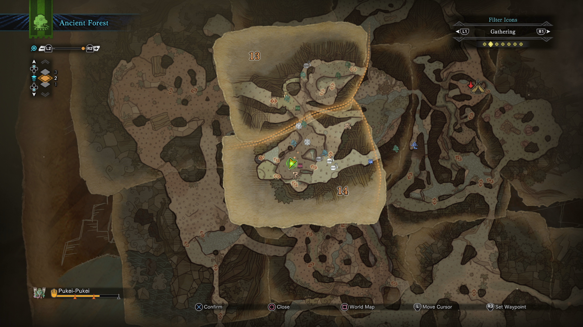 Monster Hunter World Ancient Forest - Map Overview, All Plants and ...