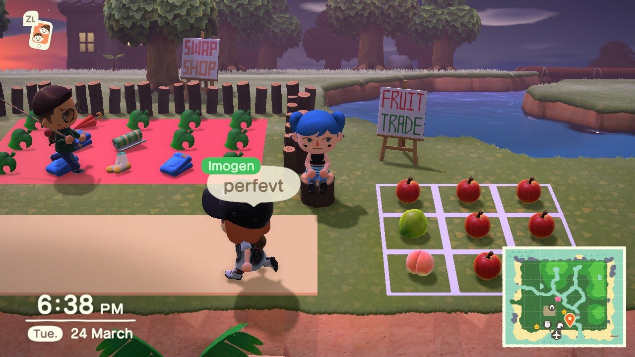 I set up an Animal Crossing swap shop and now we're helping defeat Tom ...