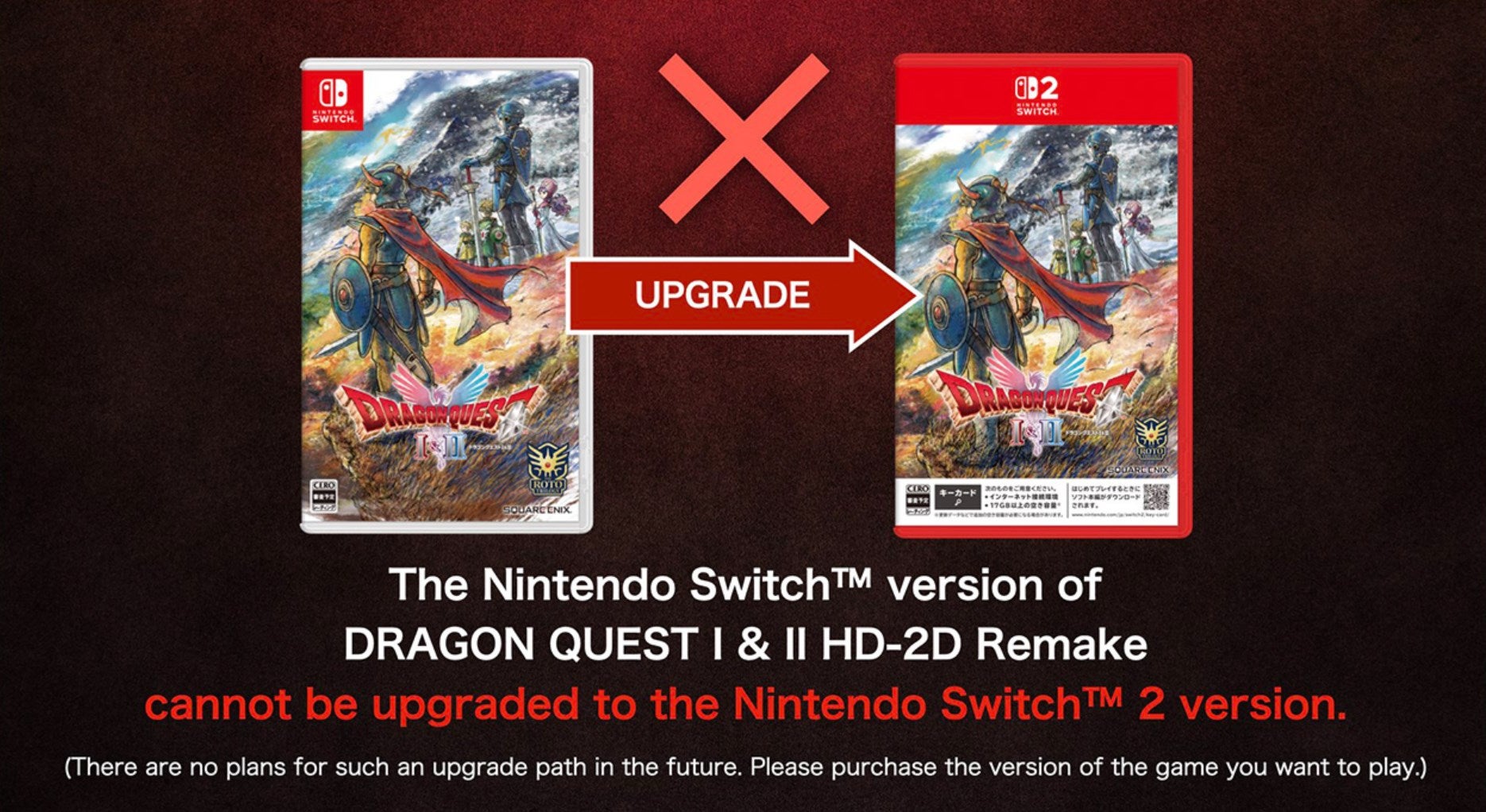 La versión de Switch de Dragon Quest I & II HD-2D Remake no se podrá actualizar a la versión de ...