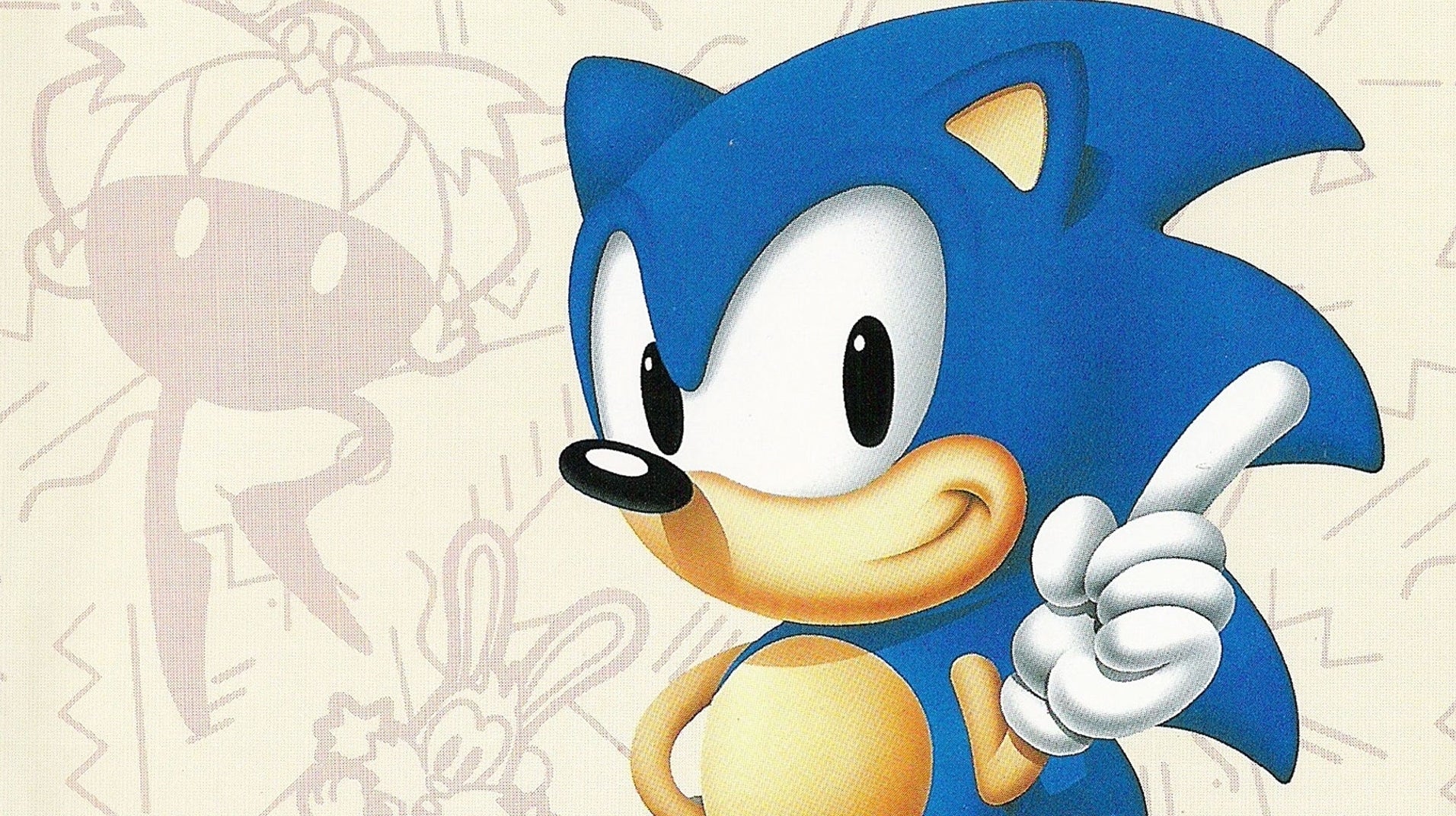 Sonic The Hedgehog Illustrazione Ufficiale Classic Sonic The Hedgehog