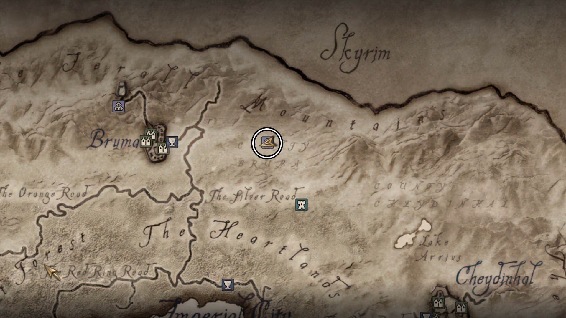 Oblivion Frostcrag Spire location | Eurogamer.net