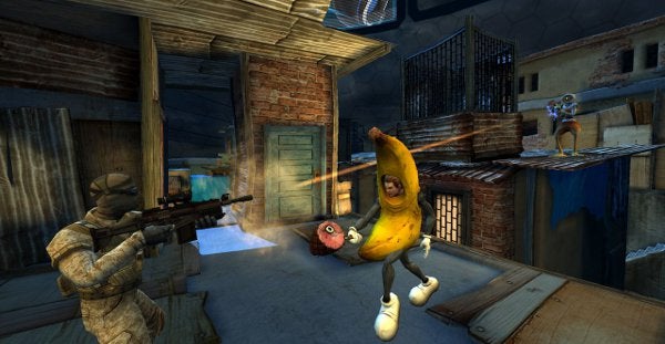Banana Manshoot: Offensive Combat Now In Open Beta | Rock Paper Shotgun